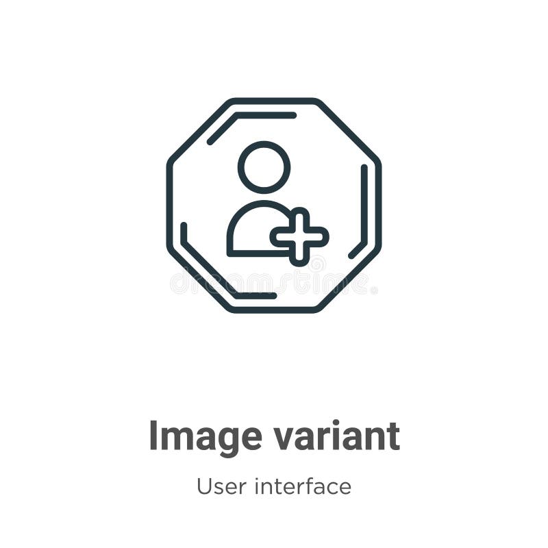 Image Variant Outline Vector Icon. Thin Line Black Image Variant Icon ...