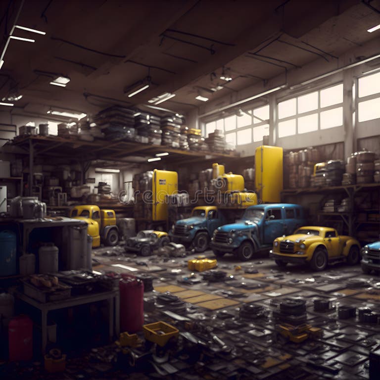 Image of Various Messiest Workshop Fully Filled with All Kind of ...