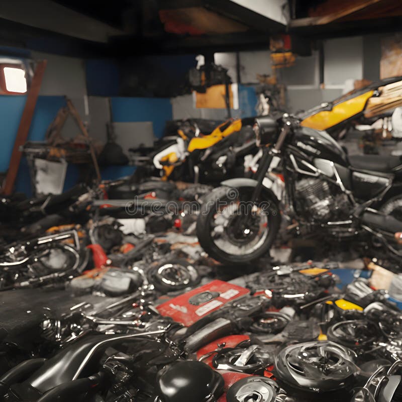Image of Various Messiest Workshop Fully Filled with All Kind of ...