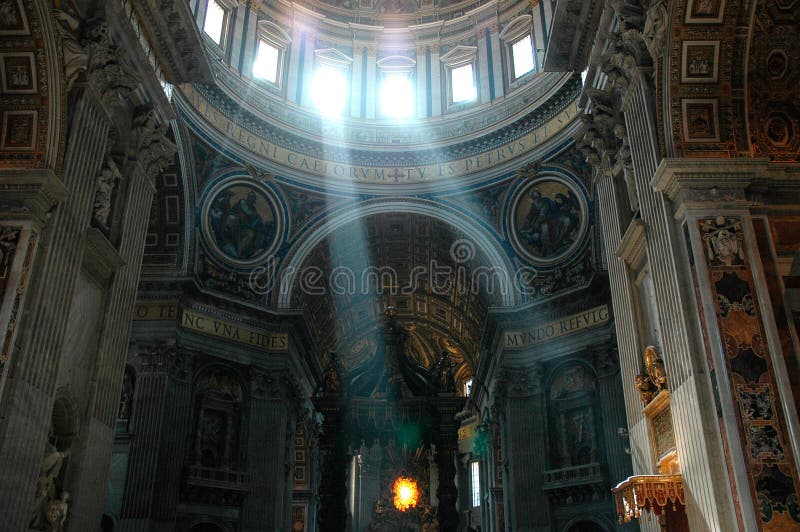 Rays of Light Passing through the Cathedral Stock Image - Image of ...
