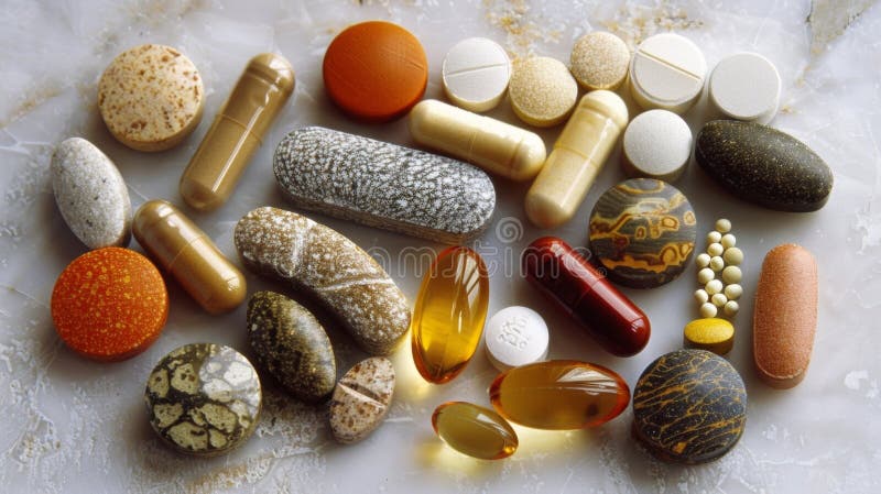 An Image of Various Supplements and Vitamins Representing the ...