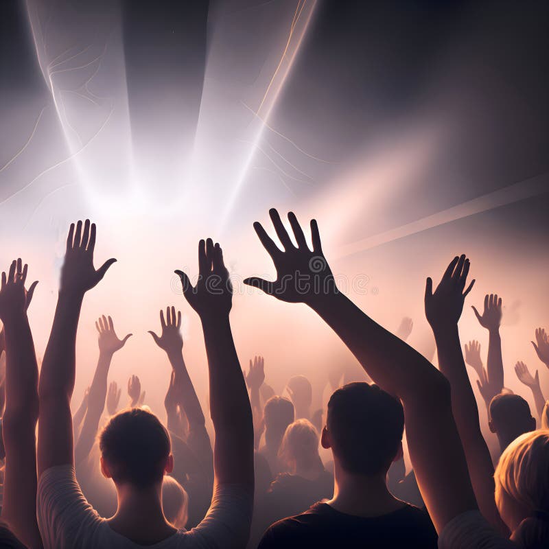 Crowd Pray Silhouette Stock Illustrations – 236 Crowd Pray Silhouette ...