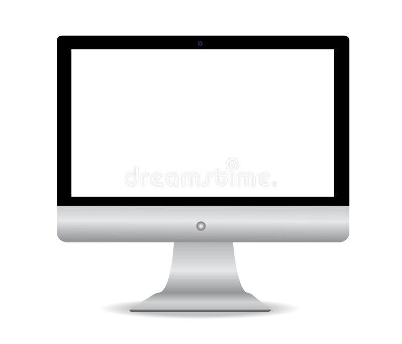 This Image is a Vector File Representing a Computer Monitor Display ...