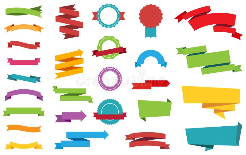 Labels Stickers Banners Tag Stock Vector - Illustration of color ...