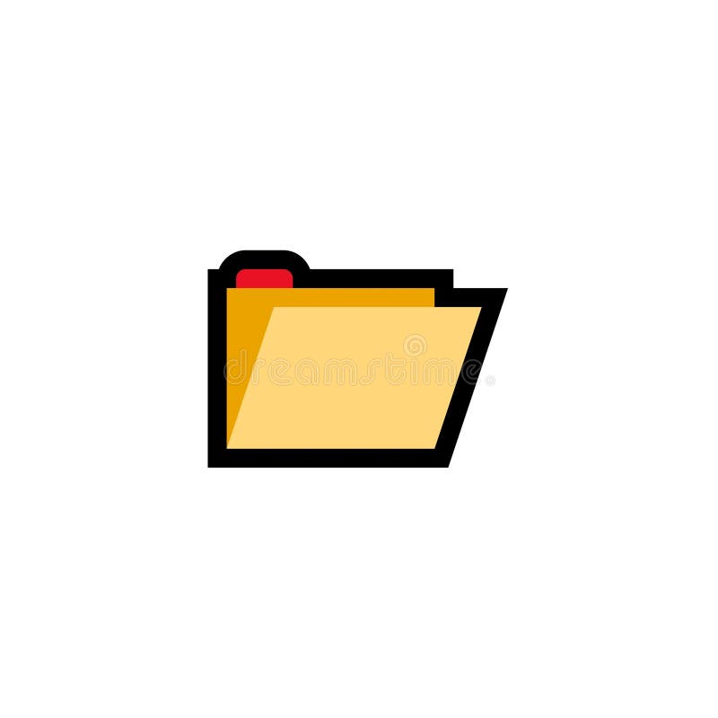 Simple Stylized File Folder Stock Illustrations – 141 Simple Stylized ...