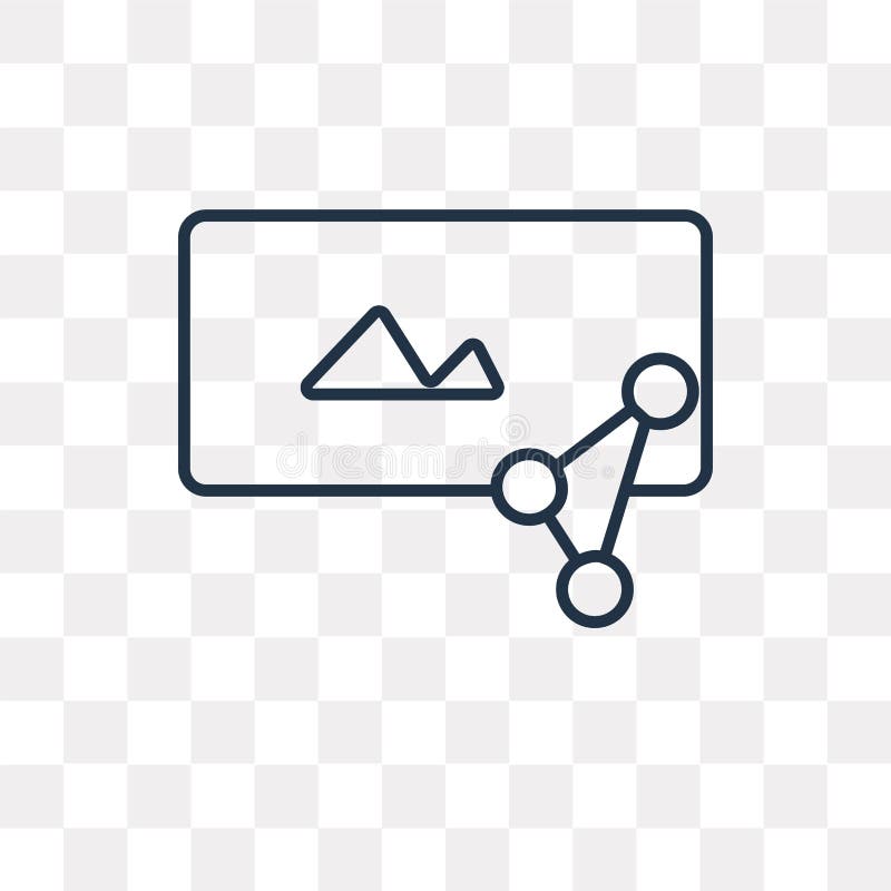 Image Vector Icon Isolated on Transparent Background, Linear Image ...