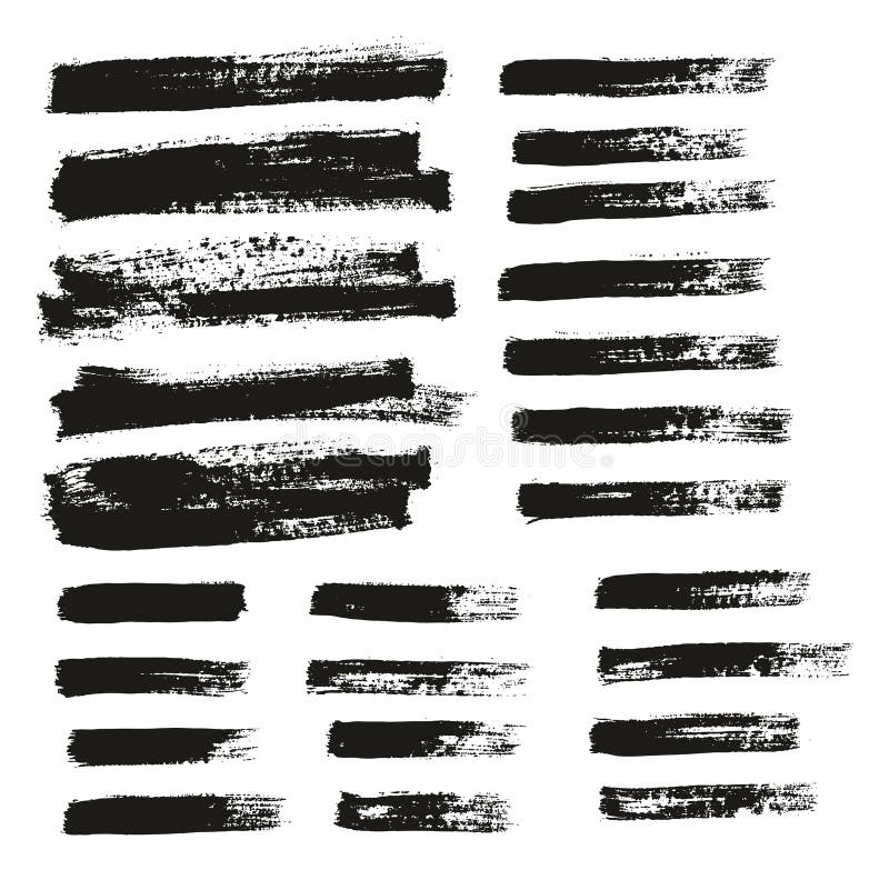 Paint Brush Thin Background Stock Vector - Illustration of artistic ...