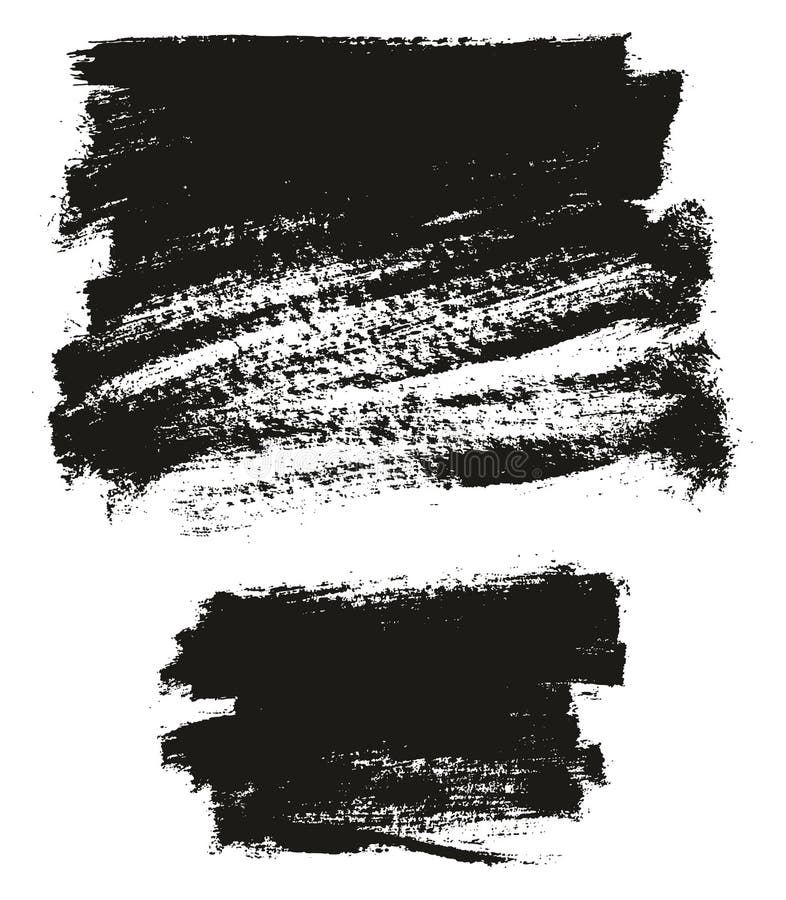 Paint Brush Thin Background High Detail Abstract Vector Background Set ...