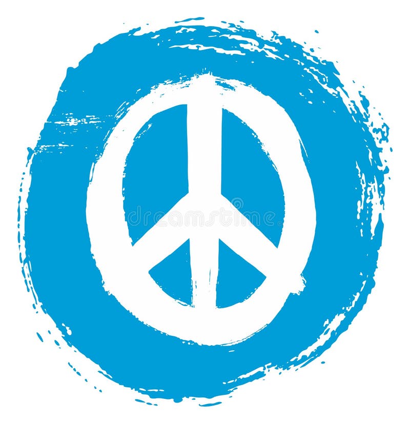 Peace circle stock illustration. Illustration of blue - 5791376