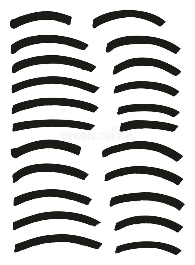 Tagging Marker Medium Curved Lines High Detail Abstract Vector ...