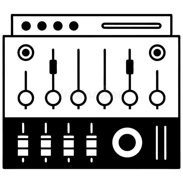 Mixer Vector Silhouette Stock Illustrations – 9,377 Mixer Vector ...