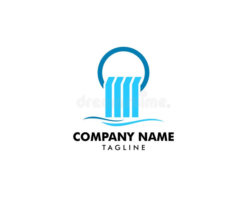 Image Vectorielle Du Logo De La Cascade Illustration de Vecteur ...