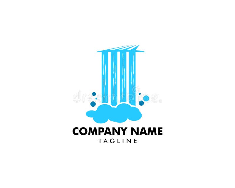 Image Vectorielle Du Logo De La Cascade Illustration de Vecteur ...