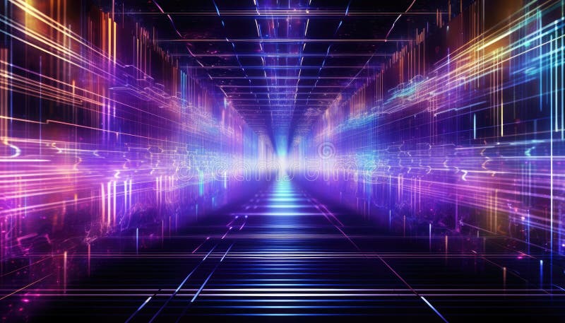 Abstract Representation of Futuristic Digital Technolgy Stock ...