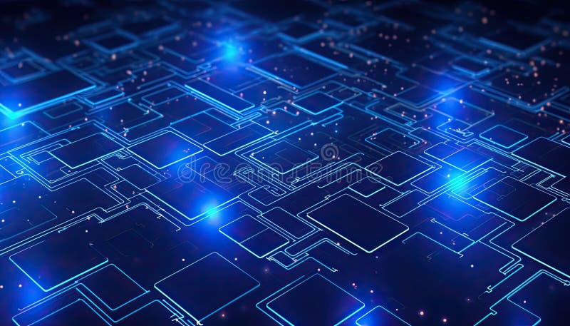 Engaging Digital Technolgy Infused Illustration Stock Illustration ...