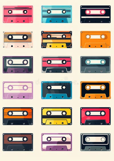 VHS Tape Border 90s Retro Nostalgic Frame Stock Illustration ...