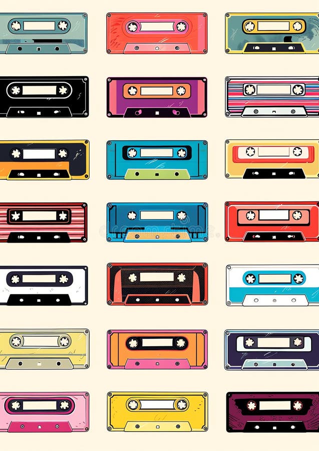 VHS Tape Border 90s Retro Nostalgic Frame Stock Illustration ...