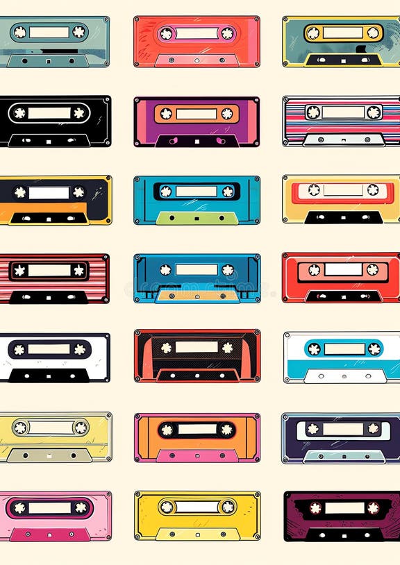 VHS Tape Border 90s Retro Nostalgic Frame Stock Illustration ...
