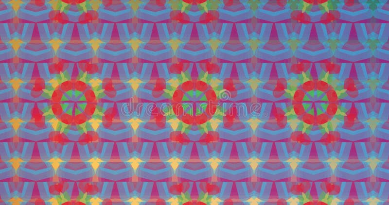 Image of Vibrant Abstract Shapes Moving on Red Background Stock Image ...