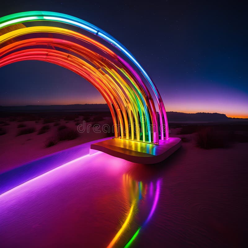 Illuminated Spectrum, a Cosmic Rainbow& X27;s Touch in the Heart of the ...