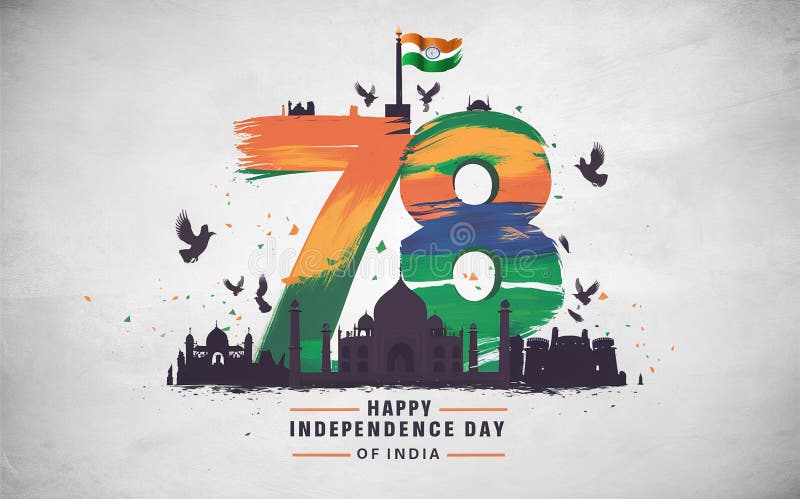 The Image is a Vibrant and Patriotic Celebration of India S 78th ...