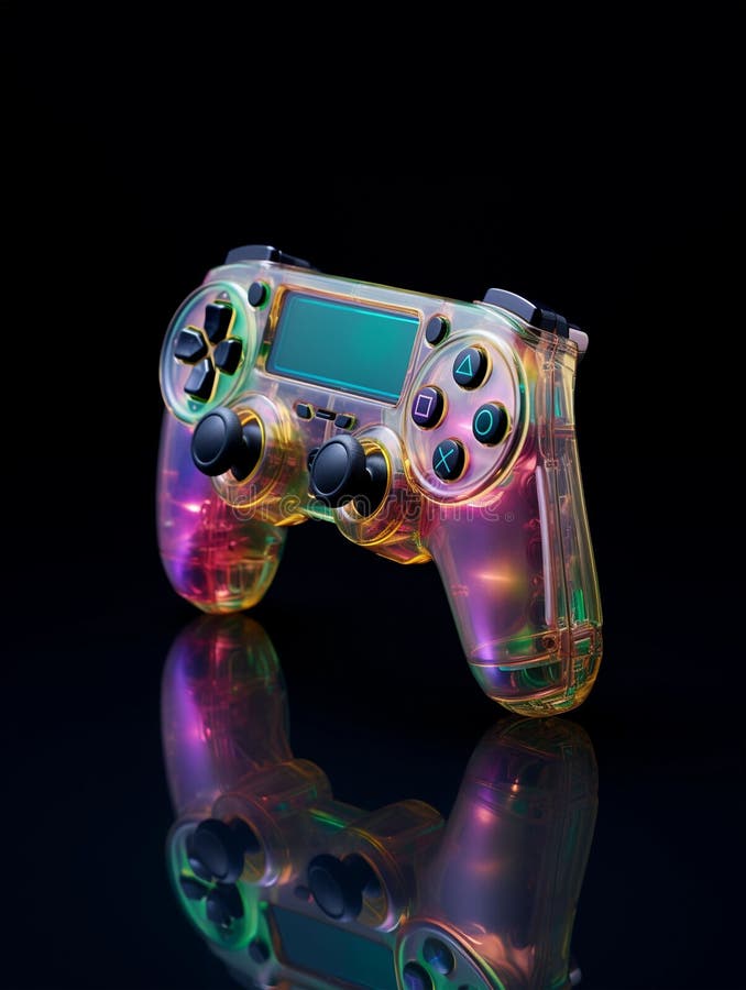 An Image of a Video Game Controller in Neon Colors for Your Gaming ...