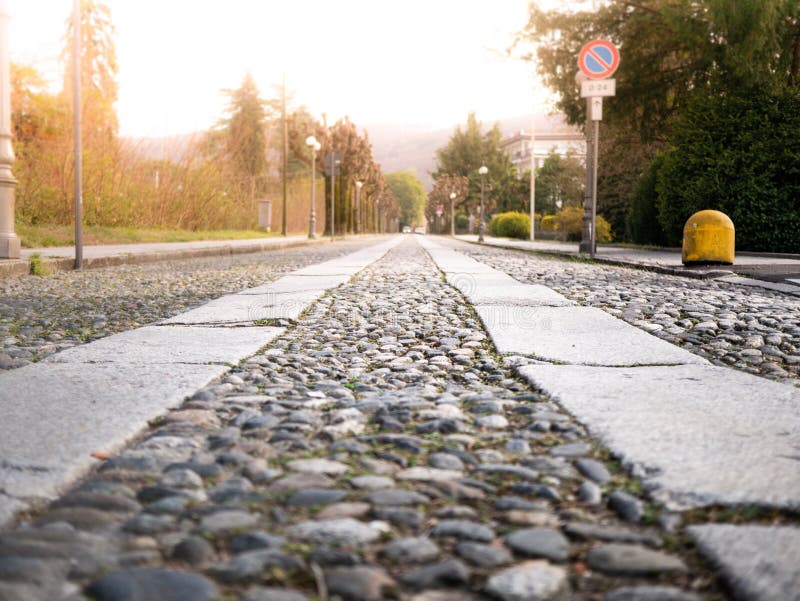 Image of View Along Copplestone Street from Bottom Perspective Stock ...