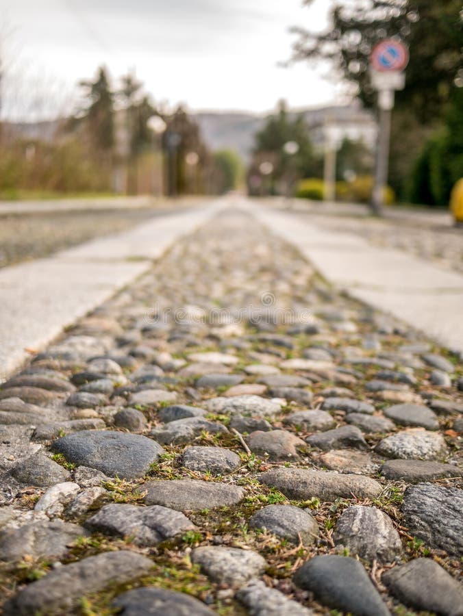 Image of View Along Copplestone Street from Bottom Perspective Stock ...