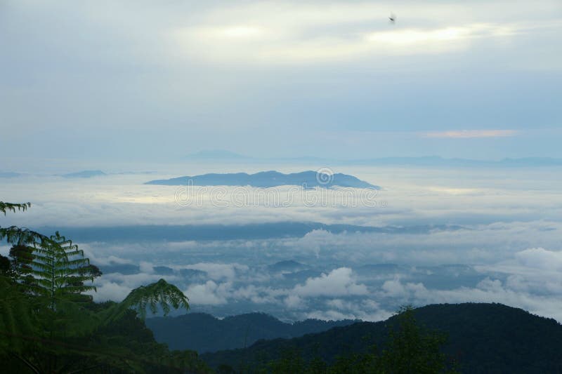 An Image View of Highland Mountains and Amazing Cloud Stock Image ...