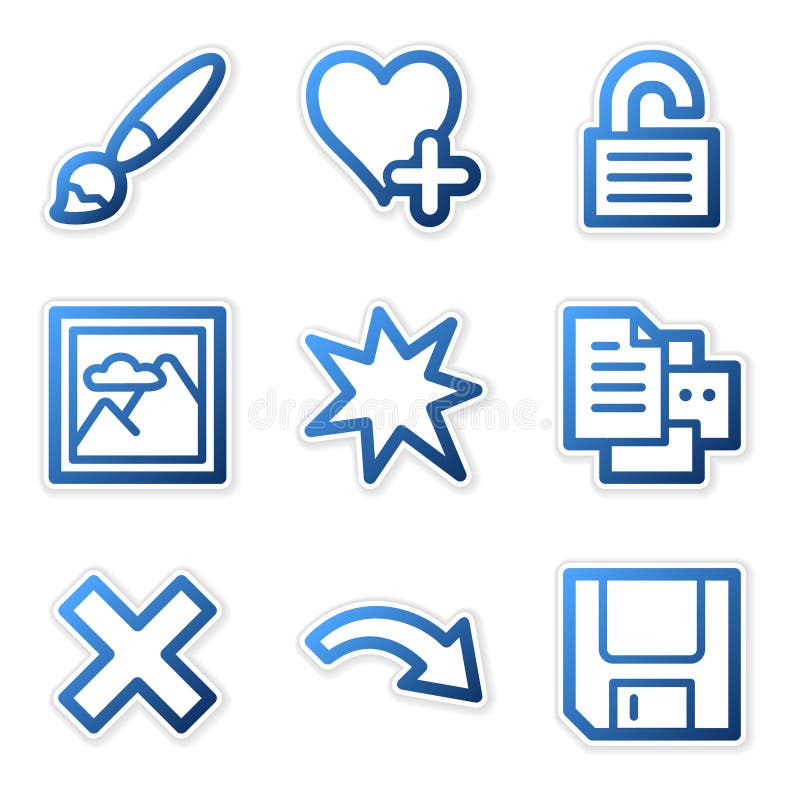 Image Viewer Web Icons, Green Grey Solid Icons Stock Vector ...