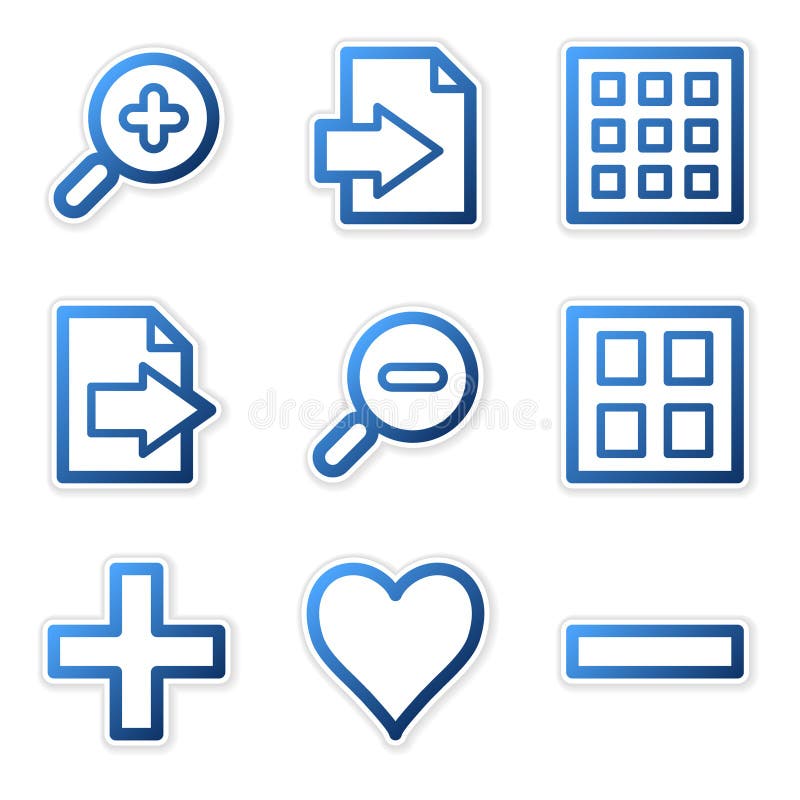 Image Viewer Web Icons Set 2 Stock Vector - Illustration of icon, sign ...