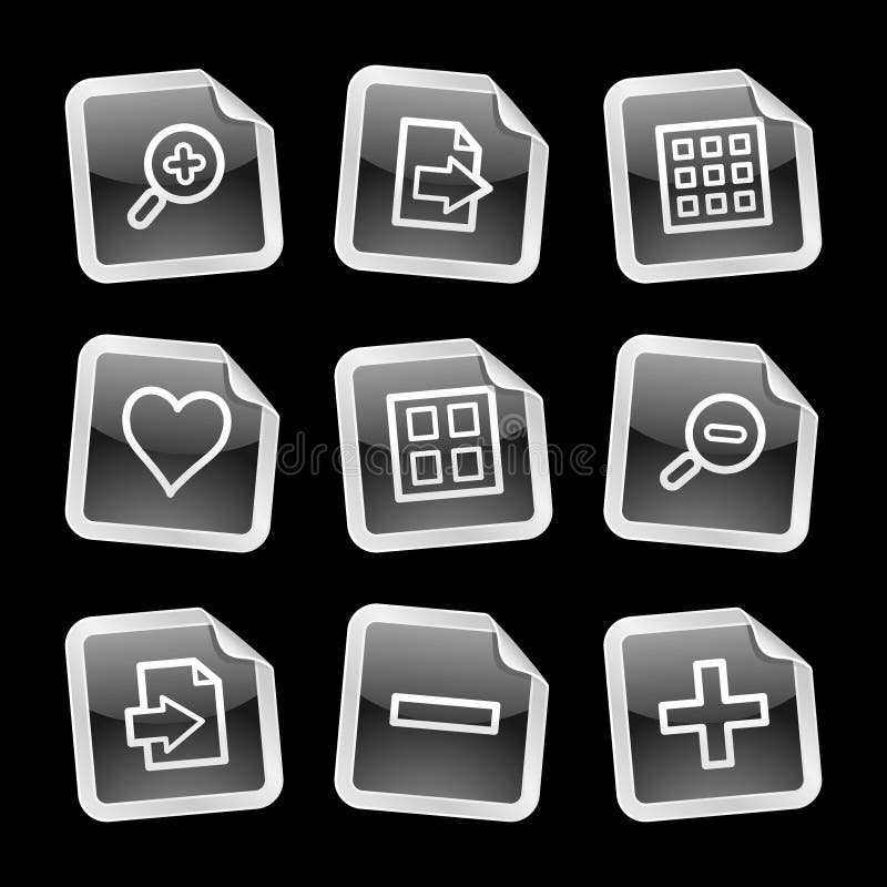 Image Viewer Icons, Sticker Stock Vector - Illustration of favorites ...