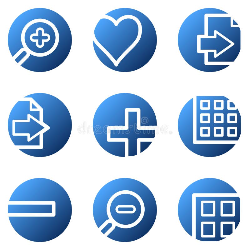 Basic web icons stock vector. Illustration of outline - 7871449