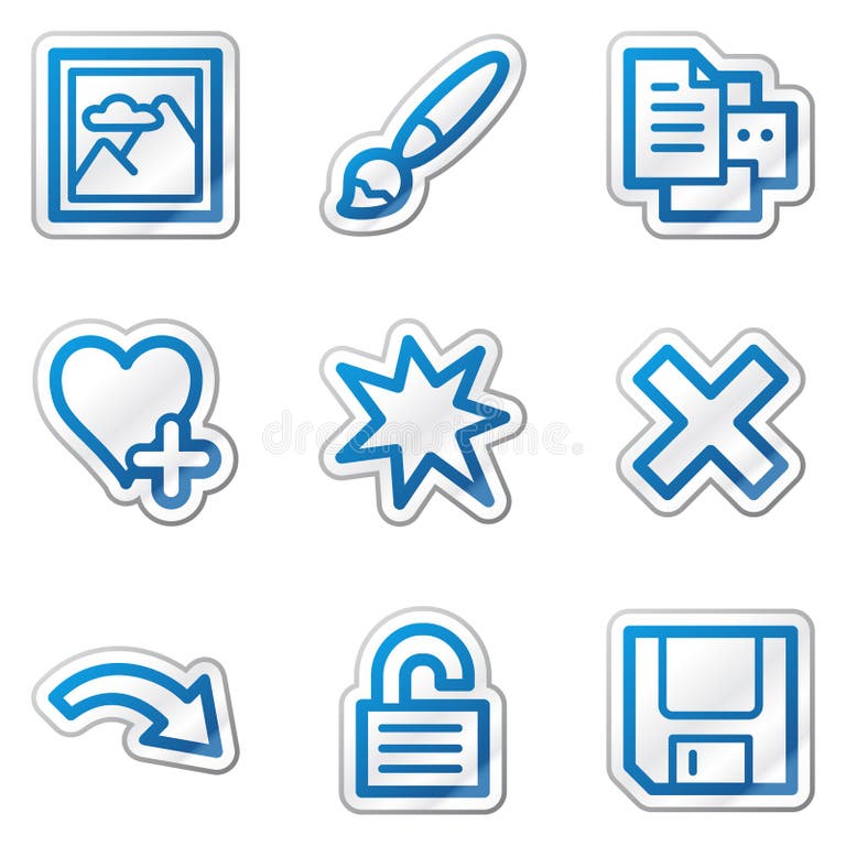 Image Viewer Web Icons Set 2 Stock Vector - Illustration of icon, sign ...