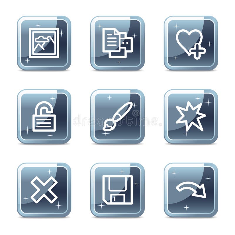 Image Viewer Web Icons Set 2 Stock Vector - Illustration of print ...