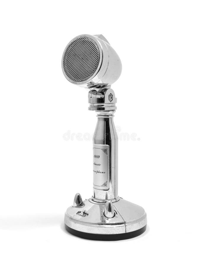 Vintage Microphone with Cowboy Hat Stock Photo - Image of equipment ...