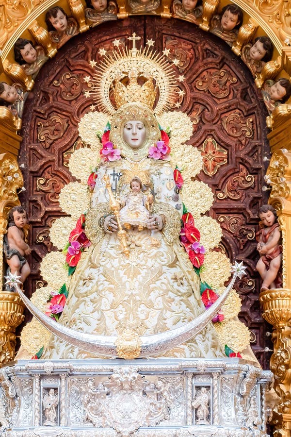 Image of the Virgen Del Rocio, La Divina Pastora, the Divine ...
