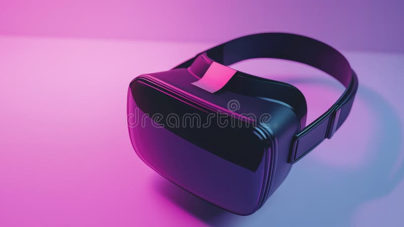 An Image of a Virtual Reality Headset on a Transparent Background Stock ...