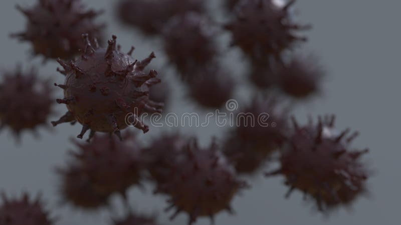 The Image of Viruses on a Local Background Stock Illustration ...