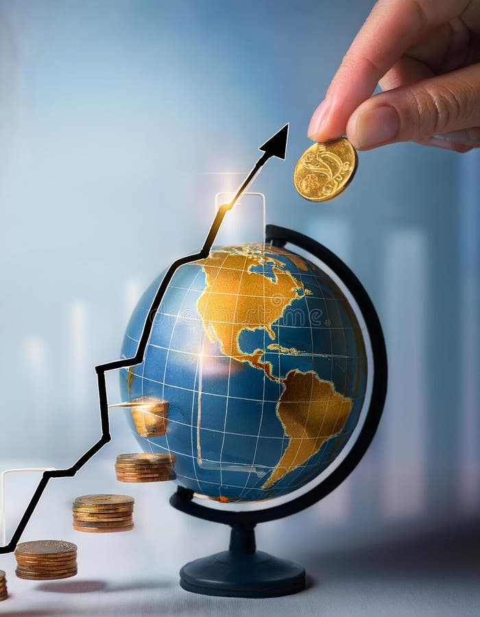 This Image Visually Depicts the Global Concern of Inflation with a ...