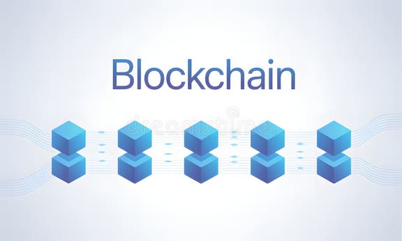 Blockchain Technology Explained Stock Illustration - Illustration of ...