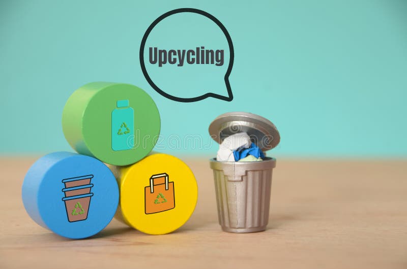 The Image Visually Represents the Concept of Upcycling, Highlighting ...
