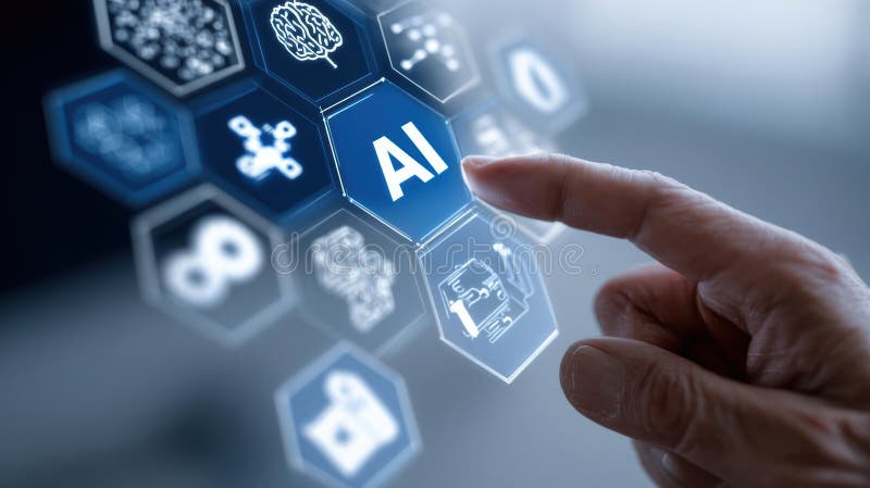 Exploring the World of Artificial Intelligence a Visual Guide Stock ...