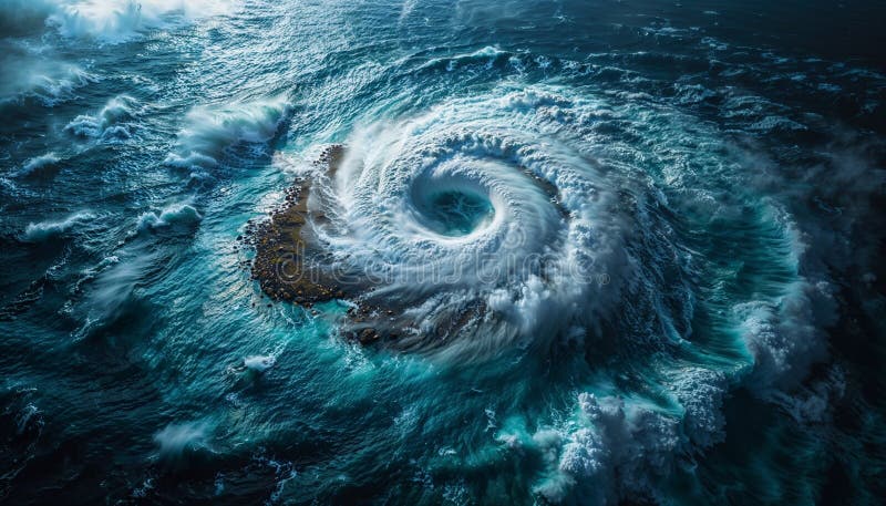 An Image of a Vortex of Water that Looks Like it is Making a Circular ...