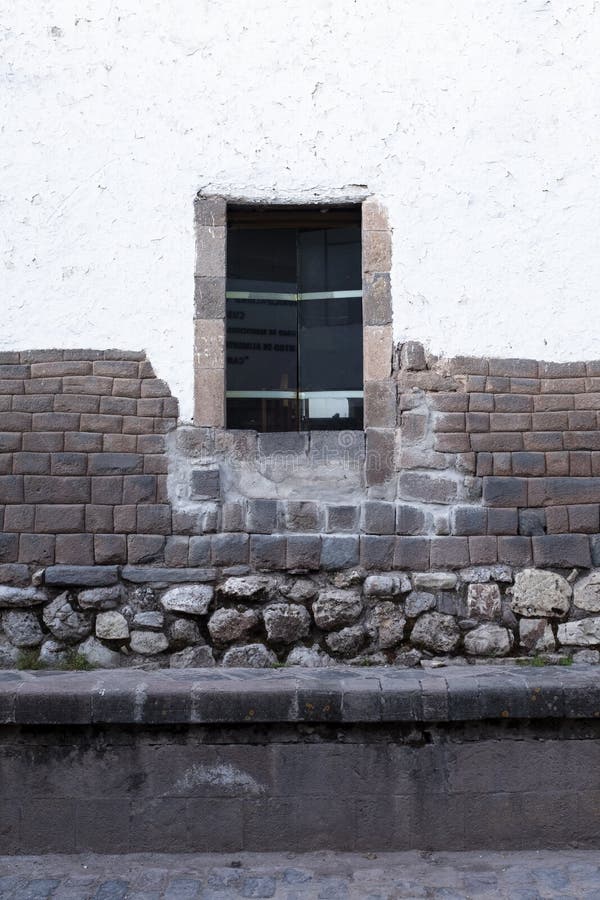 Image of a Wall in Cusco Peru. Stock Photo - Image of brown, colony ...