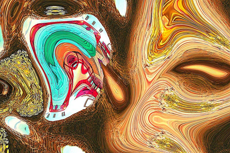 Image of Warped Abstract Patterns Stock Illustration - Illustration of ...