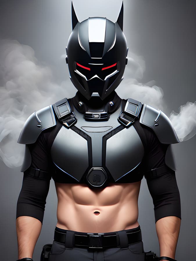Image of an Warrior with Mask and a Black Helmet, Ai Generated Stock ...