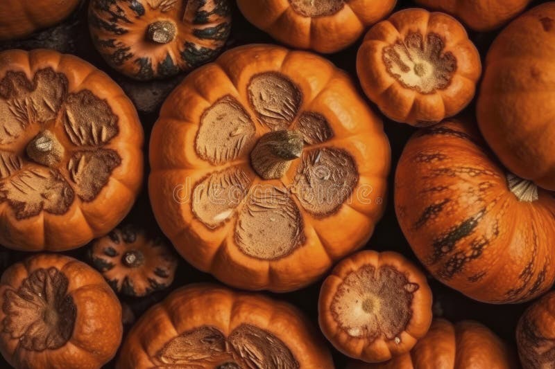 Texture of Pumpkins. Pumpkin Background Stock Illustration ...