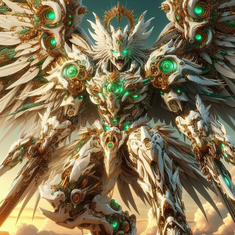 AI Generated Images, Celestial Mechanica: Warrior of Heaven Stock ...