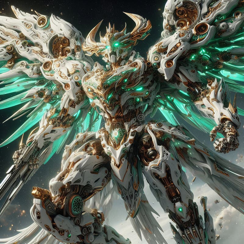 AI-Generated Image, Guardian of the Celestial Nexus, Majestic Guardian ...